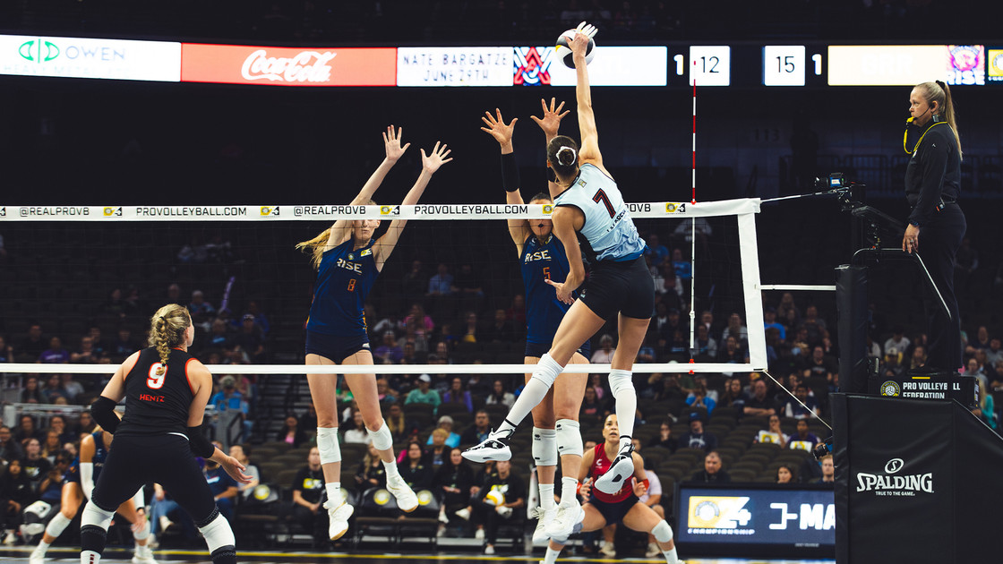 Indoor volleyball players store