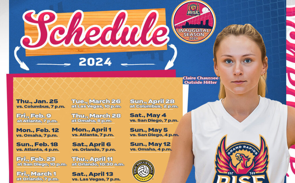 Rise Release 2024 Inaugural Schedule - Pro Volleyball Federation