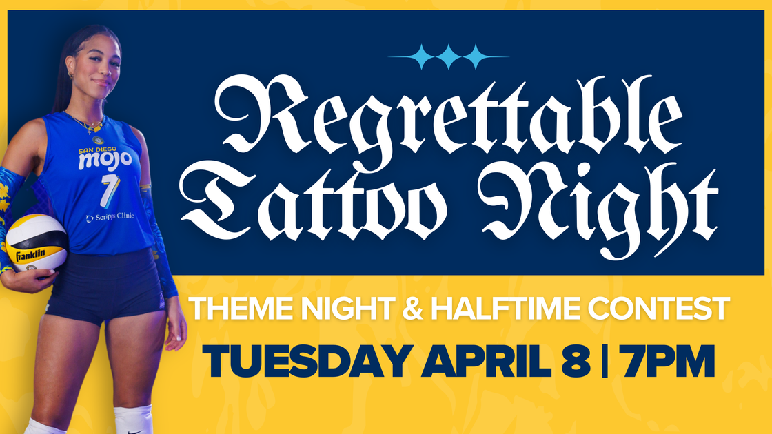San Diego Mojo to host Regrettable Tattoo Night - Major League Volleyball